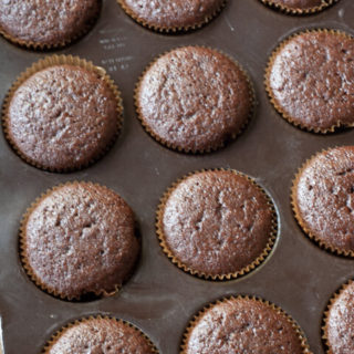 Chocolate Buttermilk Olive Oil Cupcakes | The Adventure Bite