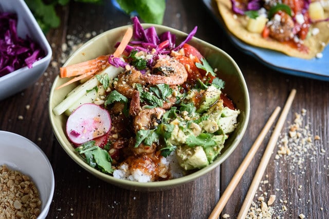 Spring Roll Rice Bowl | The Adventure Bite