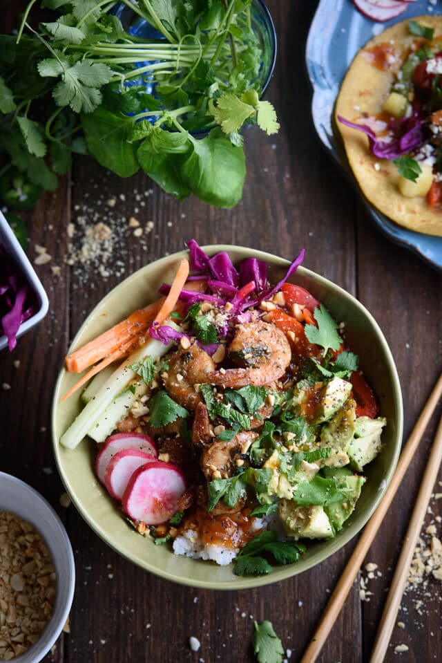 Spring Roll Rice Bowl | The Adventure Bite