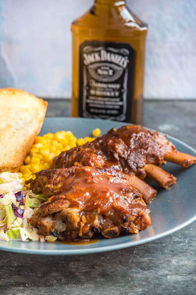 Whiskey BBQ Instant Pot Ribs | The Adventure Bite