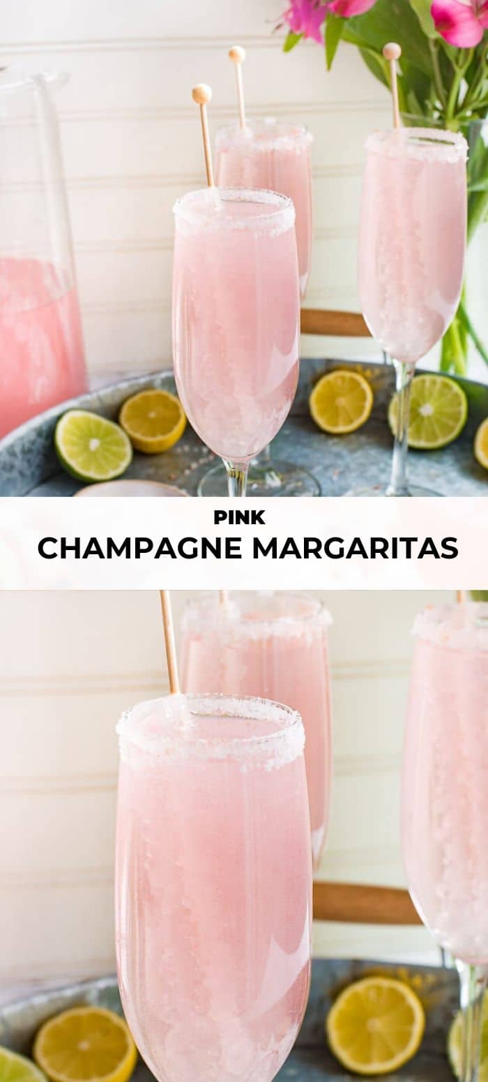 Pink Champagne Margarita Drink | The Adventure Bite