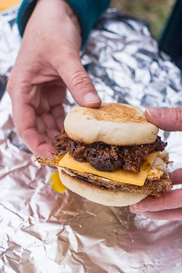 Camping Breakfast Sandwich | The Adventure Bite