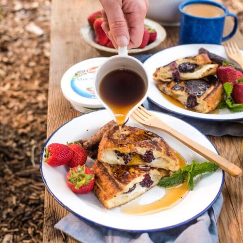 Easy Camping Breakfast: Stuffed French Toast | The Adventure Bite
