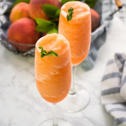 Peach Bellini Recipe | The Adventure Bite